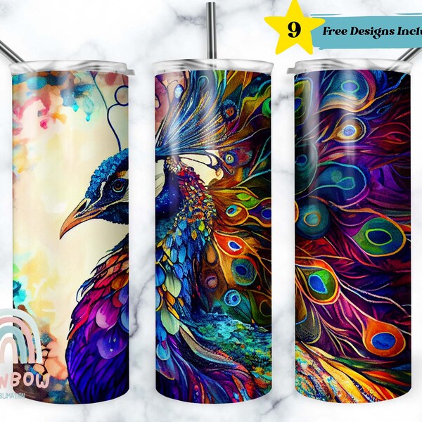 Alcohol Ink Peacock - Etsy