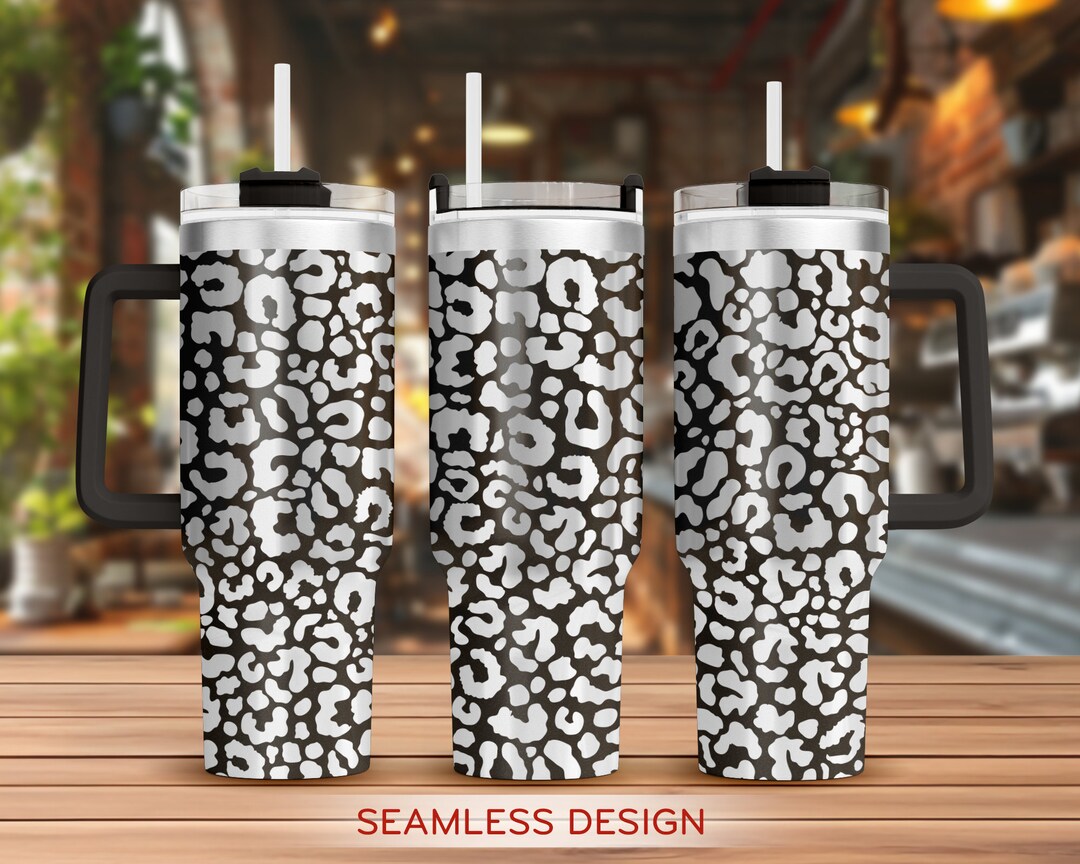 Leopard Print Tumbler Laser Svg, Leopard Print 40oz Tumbler, Full Wrap ...