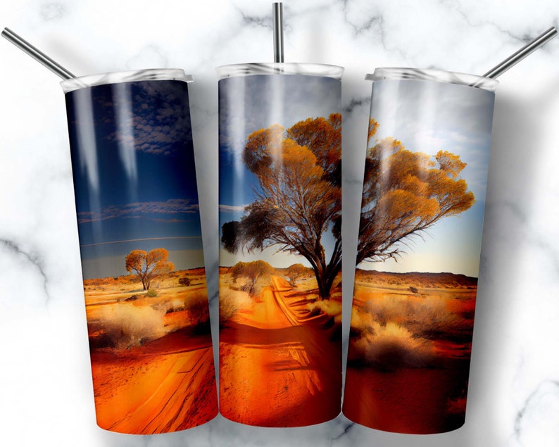 Australian Outback Tumbler Wrap, Sublimation Tumbler Design Download ...