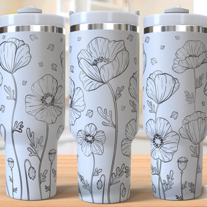 Poppy Flower Svg - Etsy