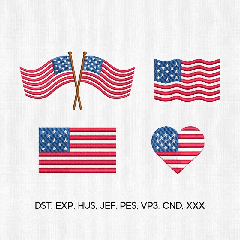Dst File American Flag - Etsy