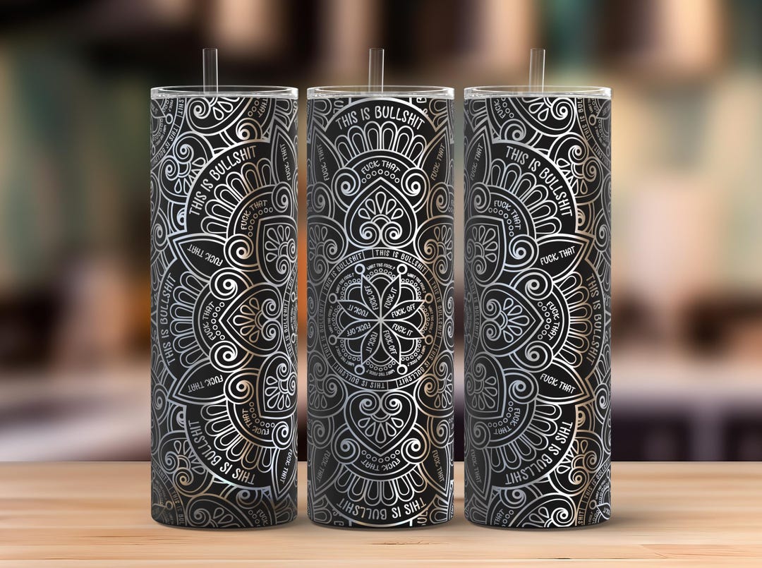 Swear Words Tumbler Svg, Sarcasm Tumbler Laser Svg, Swearing 20oz ...