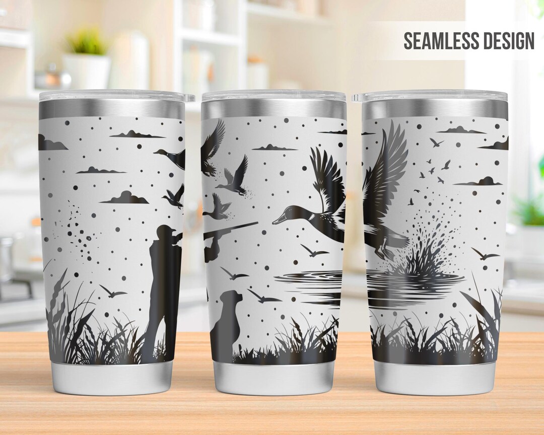 Duck Hunting 20oz Tumbler Laser Engraving Wrap, Hunting Tumbler Wrap ...
