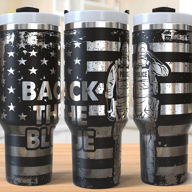 Back the Blue Svg Wrap - Etsy