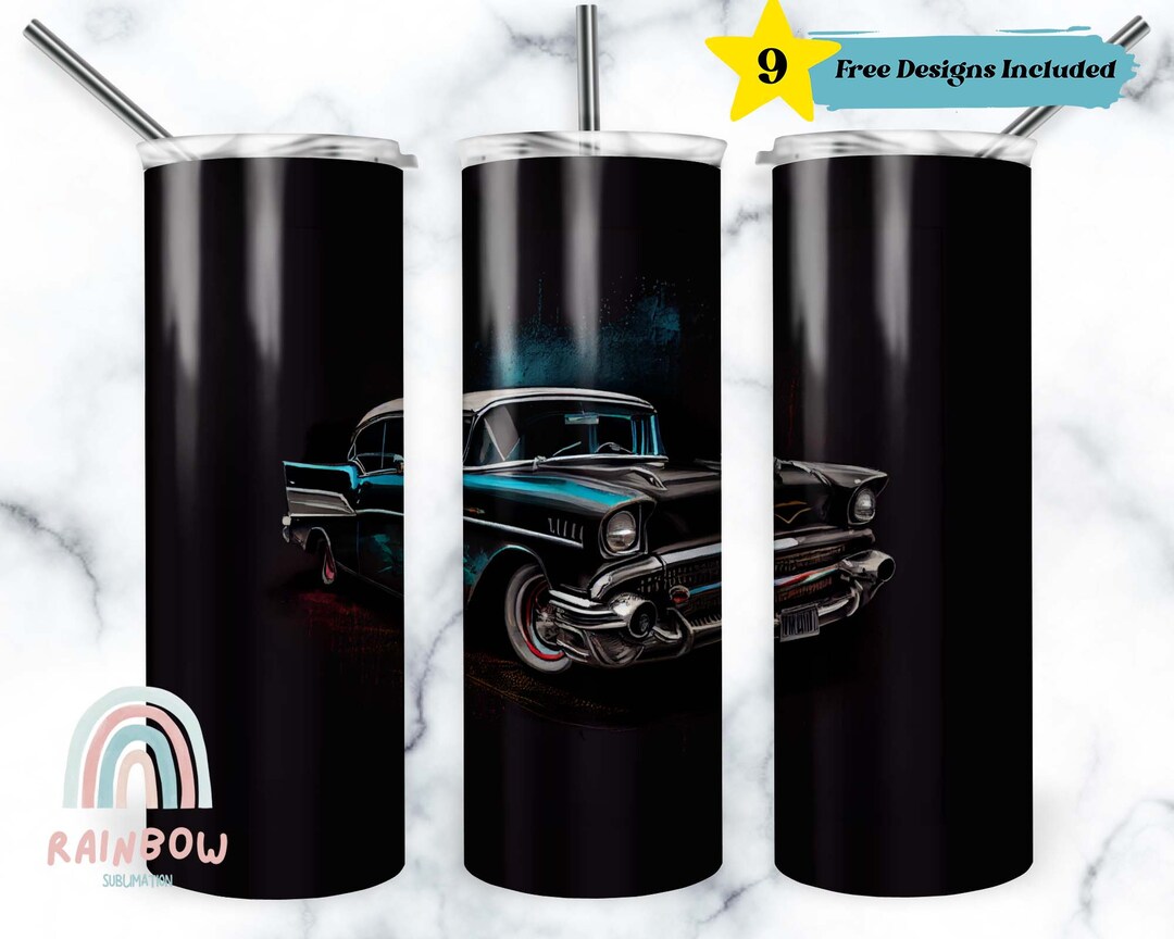 Vintage Sport Car Tumbler Wrap Car Tumbler Design - Etsy