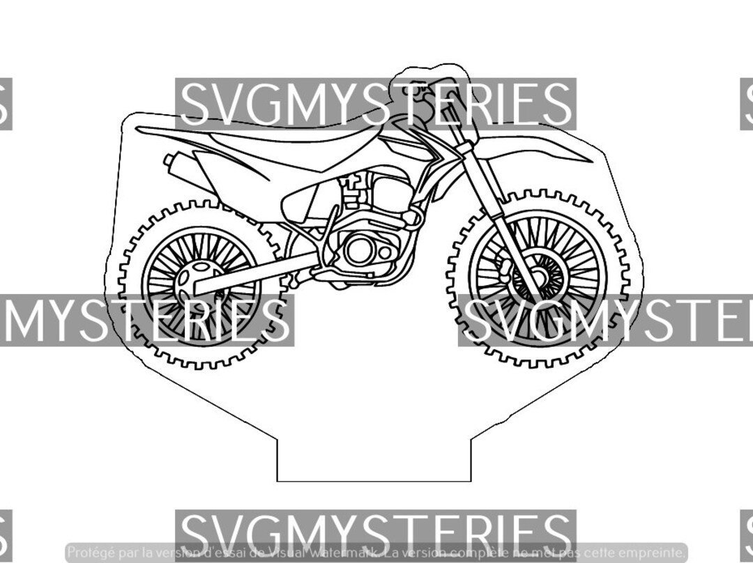 Motocross Lamps SVG DXF AI File - Etsy