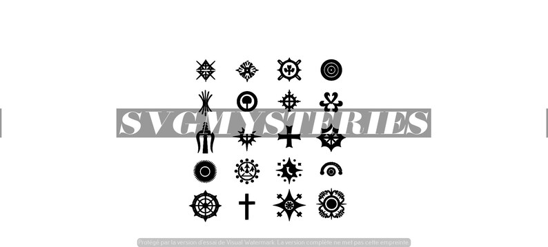 Digital File of 100 SYMBOLS V1 SVG Models - Etsy