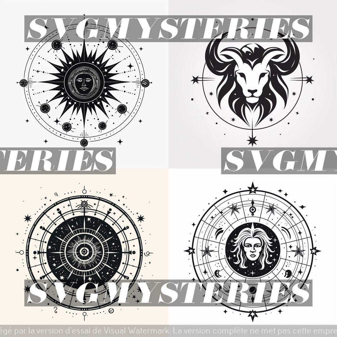 4 ASTROLOGY 10 SVG Digital File - Etsy