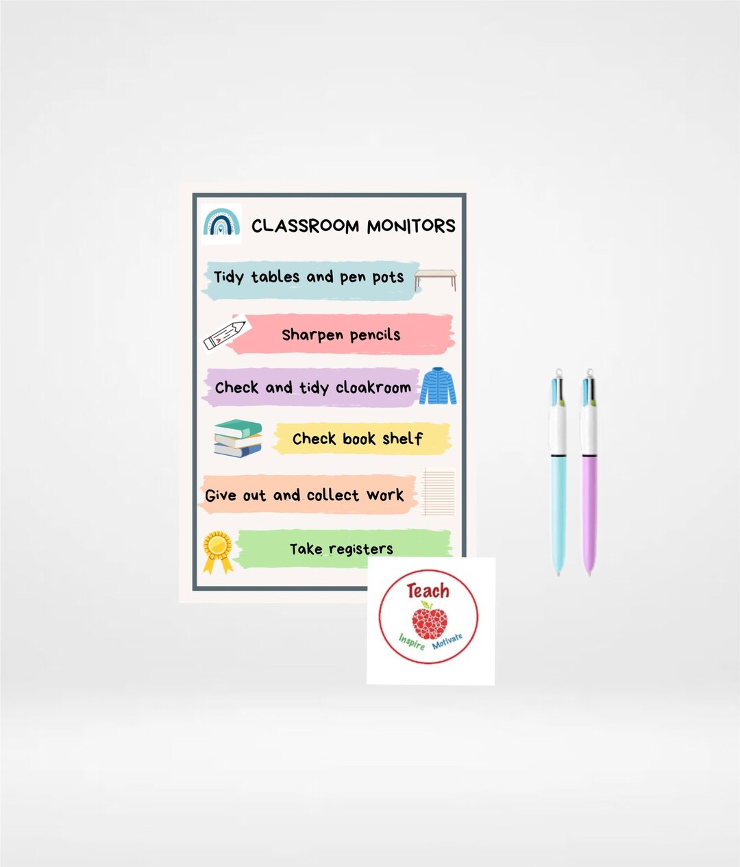 Teacher Classroom Monitors Poster - Digital Download - Etsy