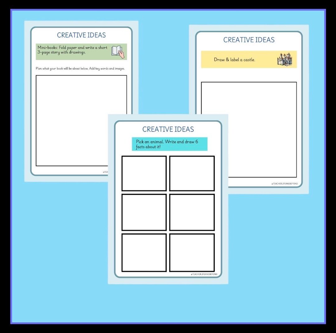 Early Finishers Year 2 Creative Ideas Resource - Digital Download - Etsy
