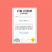 Teacher Classroom Star Student of the Week Note to Send Home - Digital ...