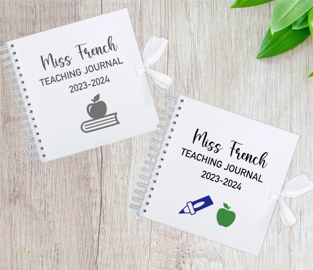 Personalised Teacher Journal Memory Book - Etsy