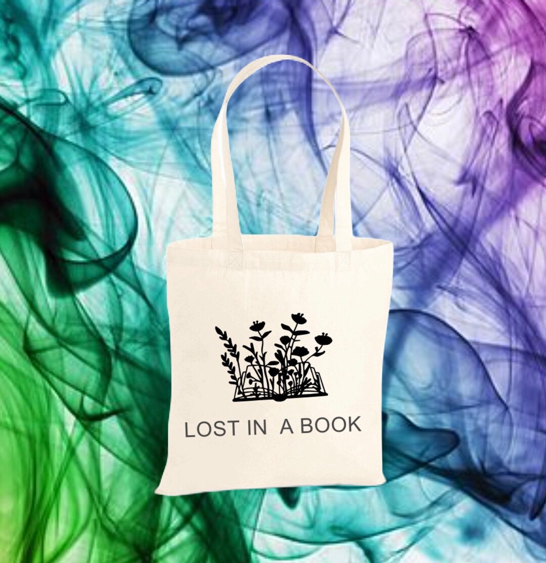Tote Teacher Book Bag - Lost in a Book - Etsy