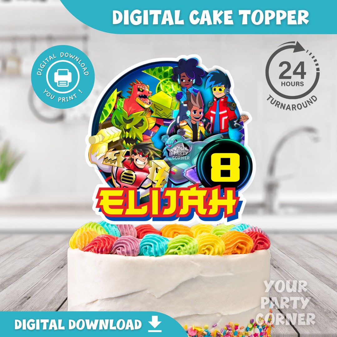 Customizable Digital Cake Topper for Kids' Birthday | Personalized ...