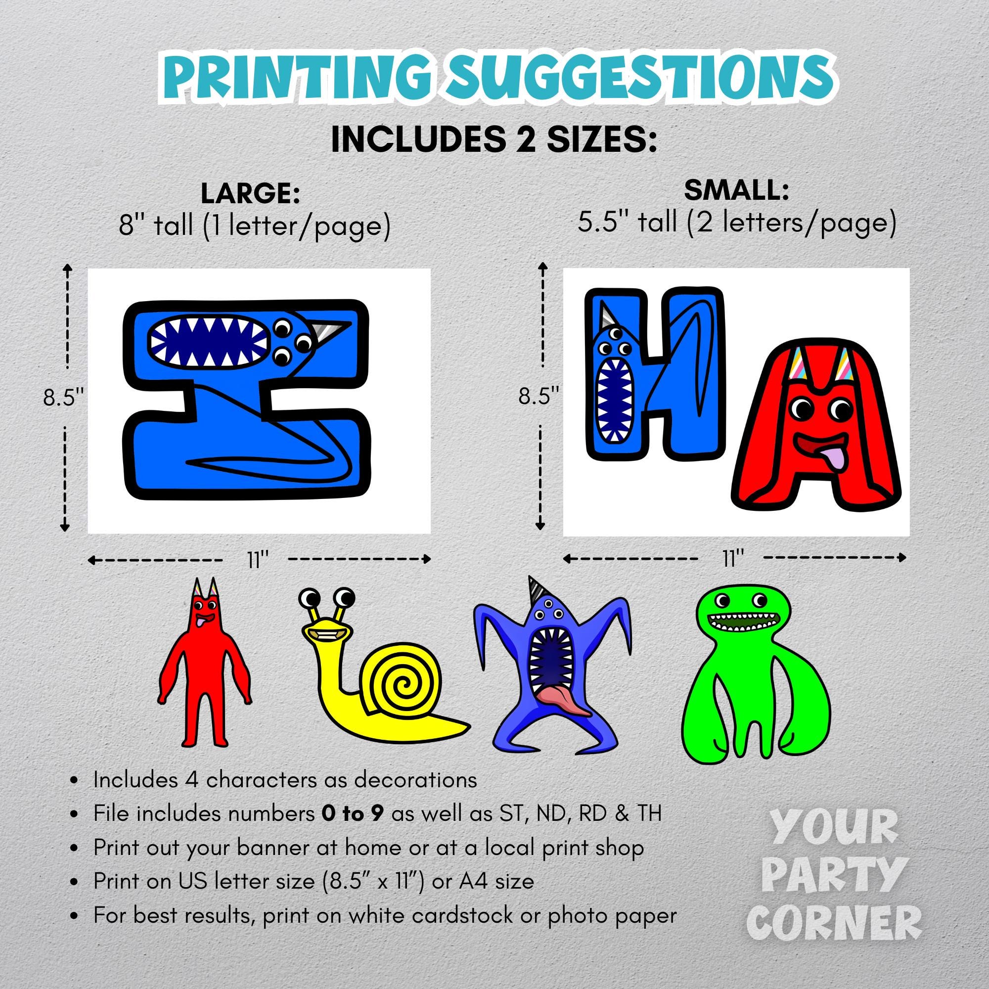 Garten of Ban Ban Birthday Banner | Garten of Ban Ban Printable ...