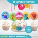Set of 12 Digital Cupcake Toppers Numberblocks Cupcake - Etsy
