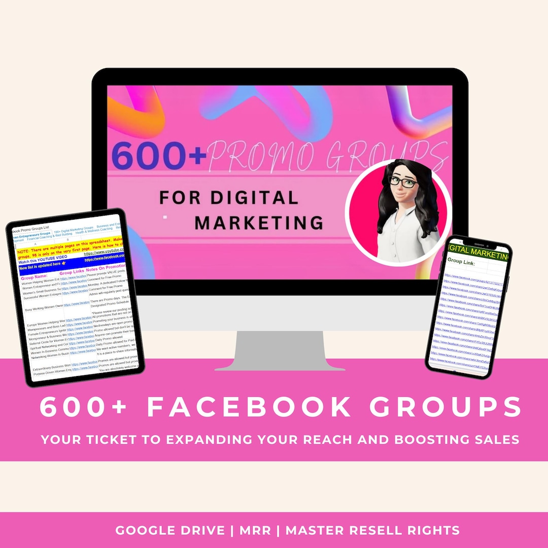 600+ Facebook Groups to Promote Your Business, Facebook Marketing ...