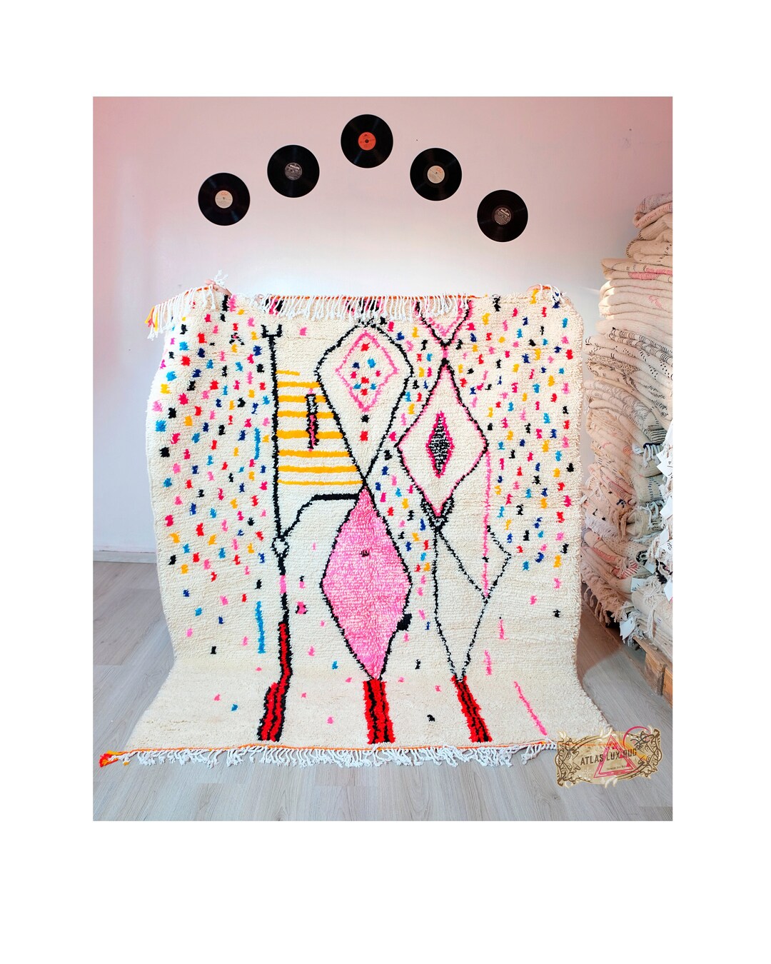 New Azilal Rug Beni Ourain Style New Beni Ourain Rug - Etsy