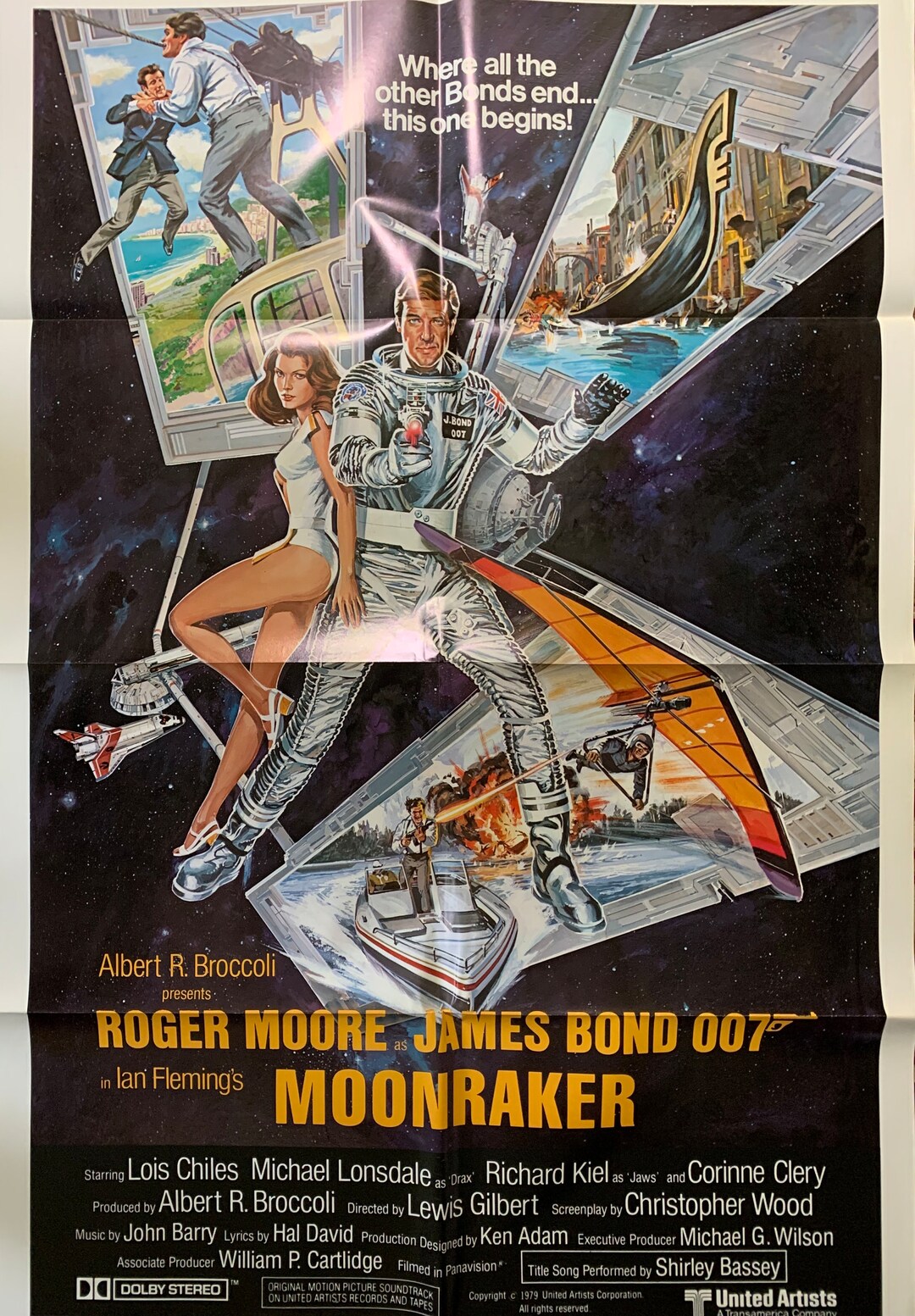 Moonraker James Bond Roger Moore Film Poster - Etsy