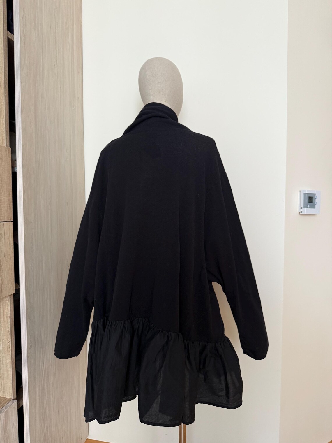 Avant Garde Oversized Black Cotton Tunic Dress - Studio Rundholz M/L - Etsy