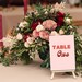 Retro Wedding Table Numbers Fun Pink & Red Wedding Template - Etsy