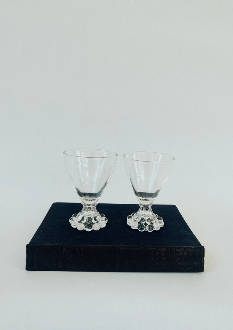 Vintage Anchor Hocking Bubble Glasses, Bewick Boopie Small Glasses, Set of Four - Etsy