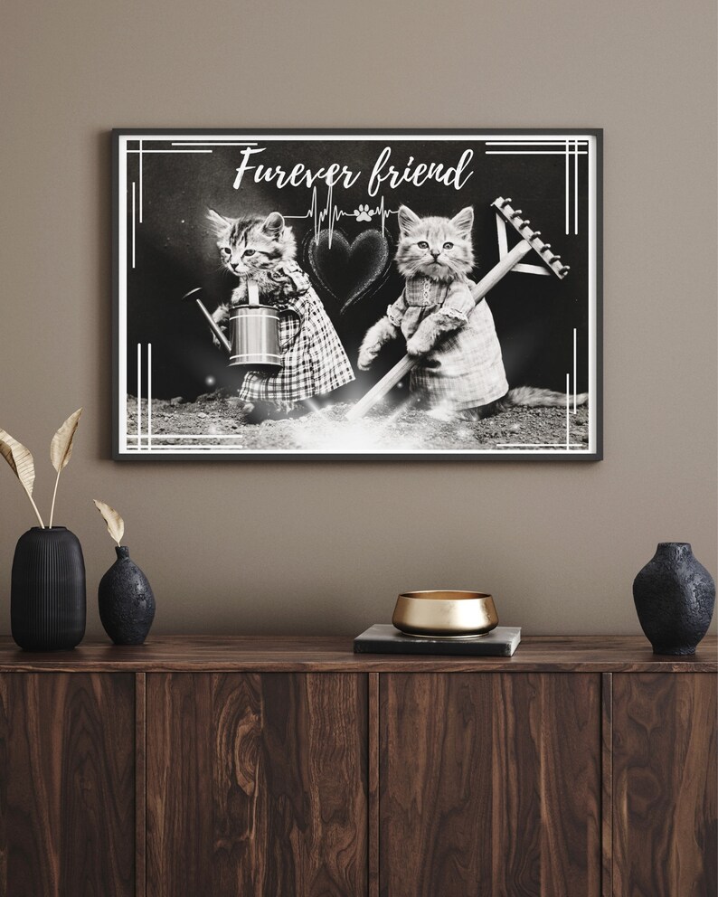 Forever Friends Cute Kittens Poster - Etsy