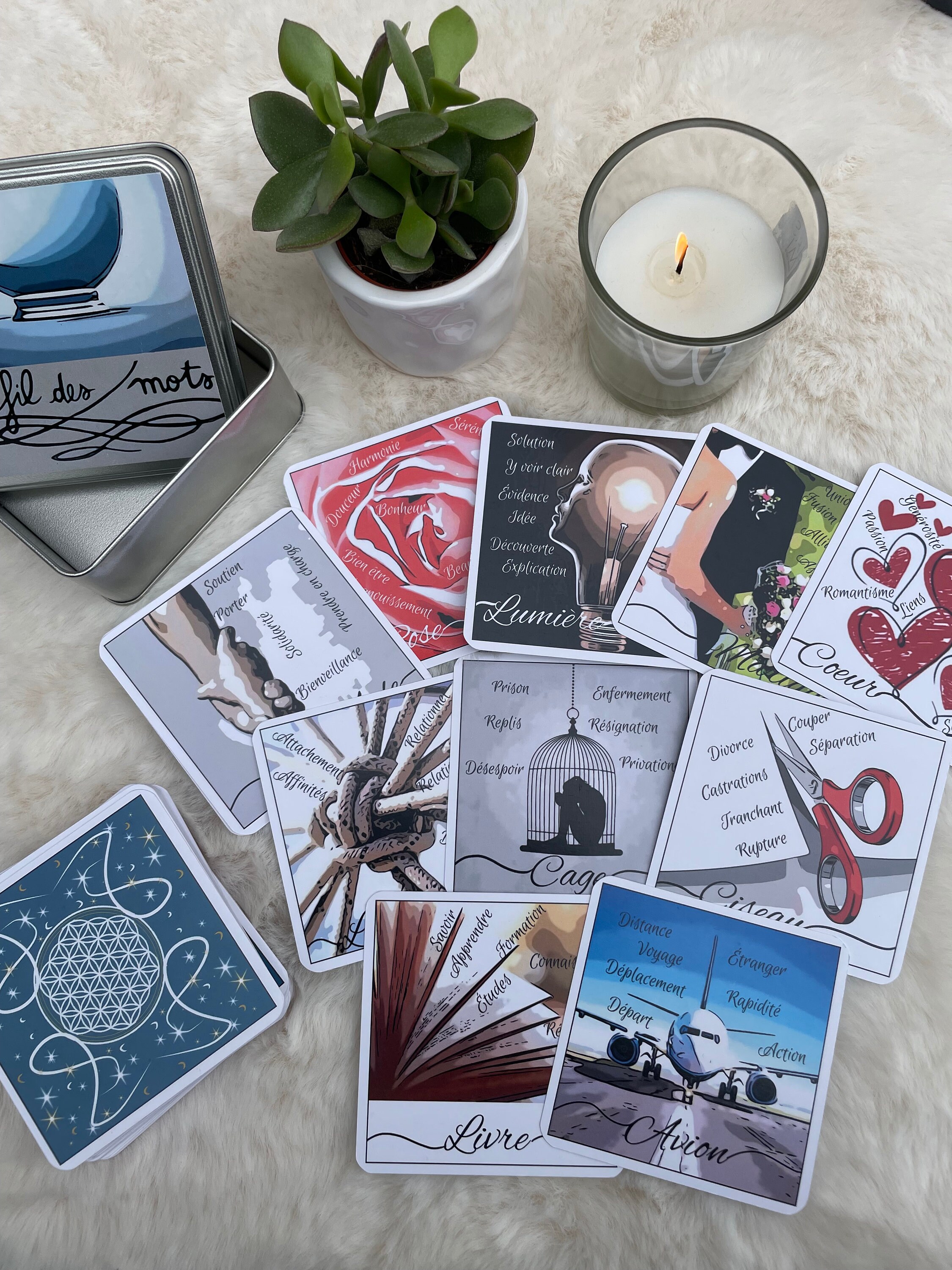 Oracle Divinatoire Au Fil Des Mots - Etsy France