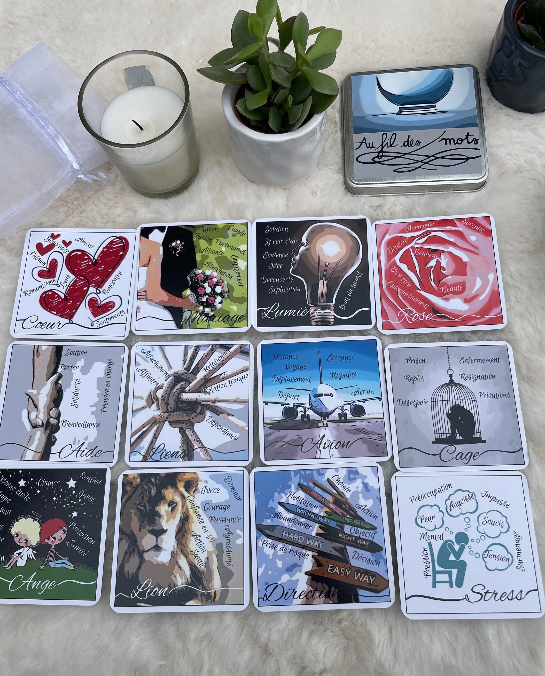 Oracle Divinatoire Au Fil Des Mots - Etsy France