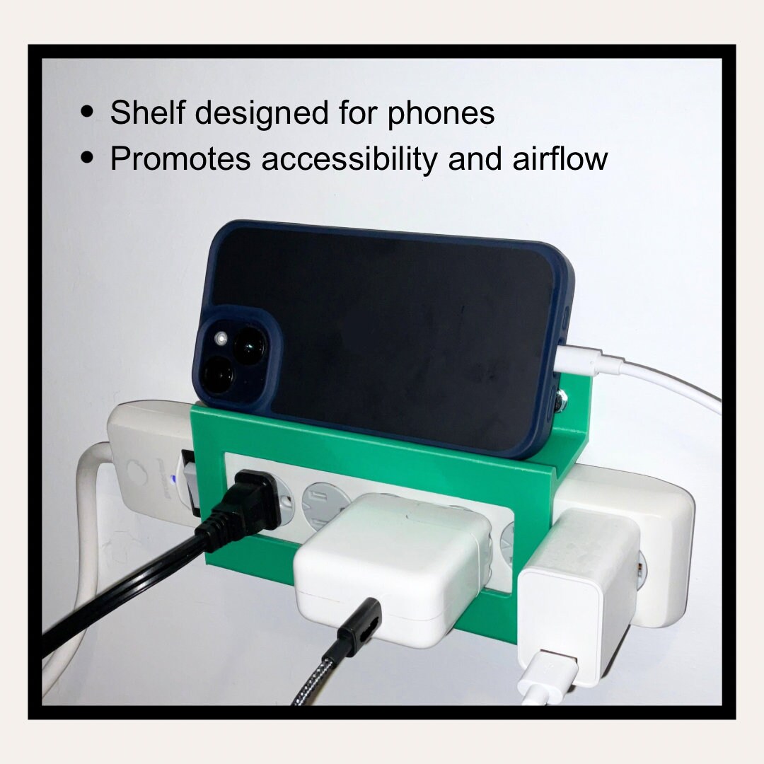 3D Power Strip Wall Bracket Design for 3D Printing - Etsy