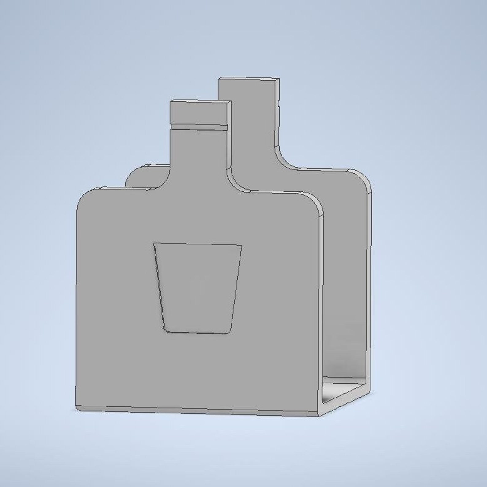New 2023 Bourbon Bottle Rack Holder, STL File 3D Print Design, 5.5"x6 ...