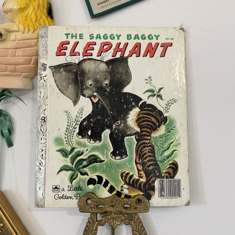 The Saggy Baggy Elephant A Little Golden Book #201-54 1992 Vintage Kids ...