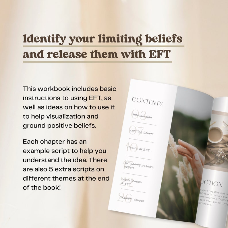 Plr EFT Manifestation Workbook | Editable EFT Tapping Workbook | EFT ...