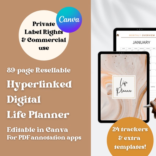 Editable Life Planner - Etsy