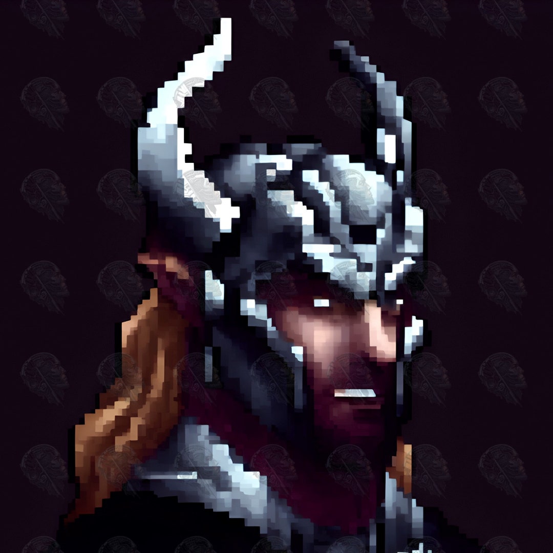 Pixel Thor AI Art - Etsy