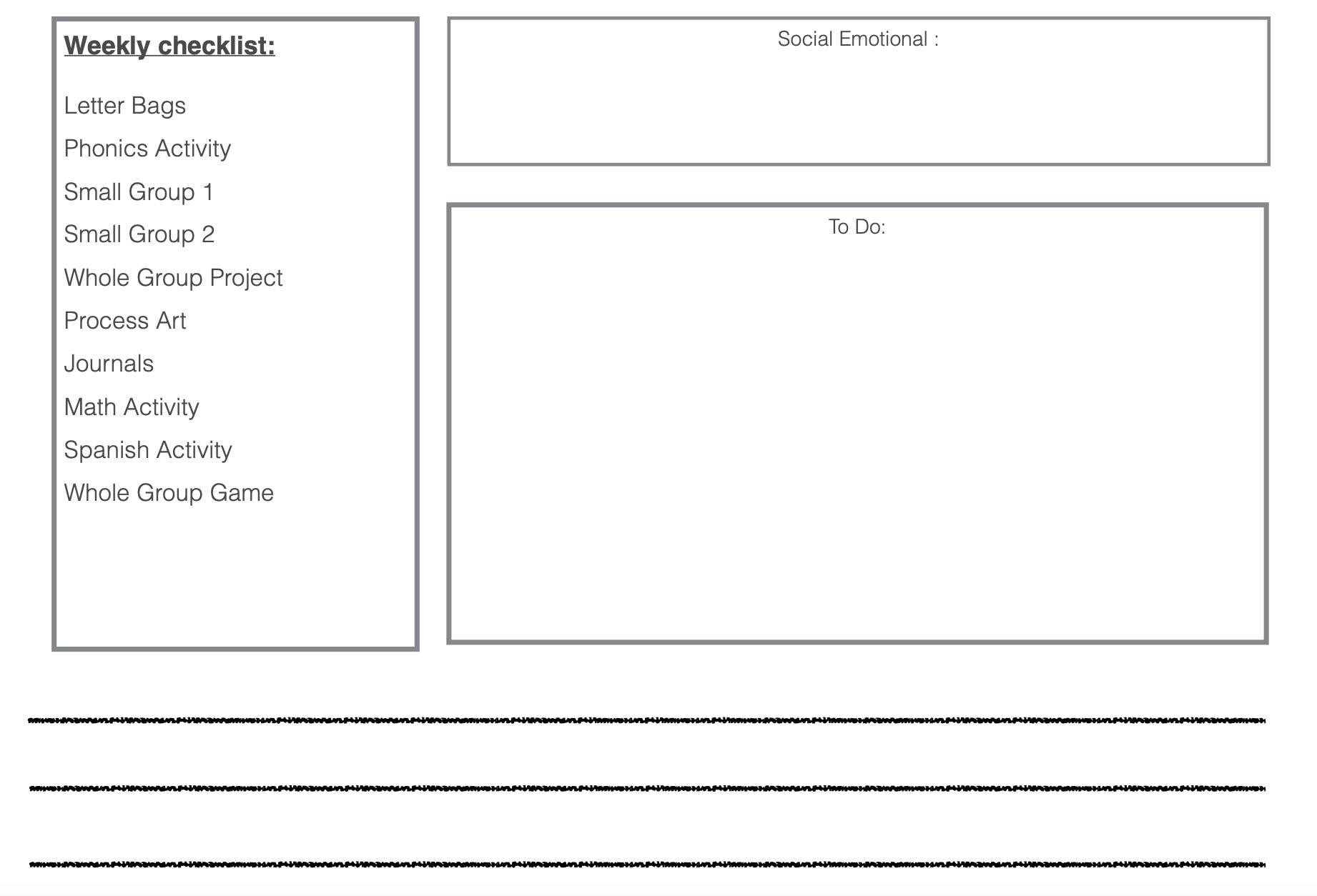 4k/preschool Lesson Plan - Etsy