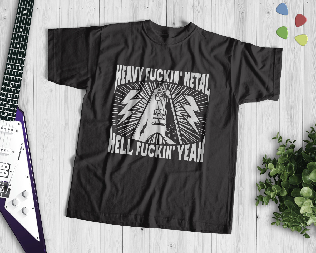 Heavy Metal Hell Yeah T-shirt, Metal Music Shirt, Metalhead Top, Music ...