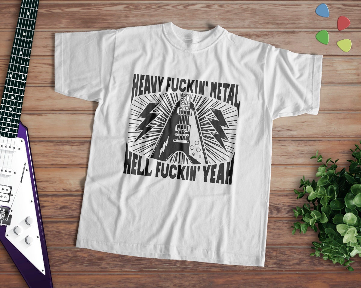 Heavy Metal Hell Yeah T-shirt, Metal Music Shirt, Metalhead Top, Music ...
