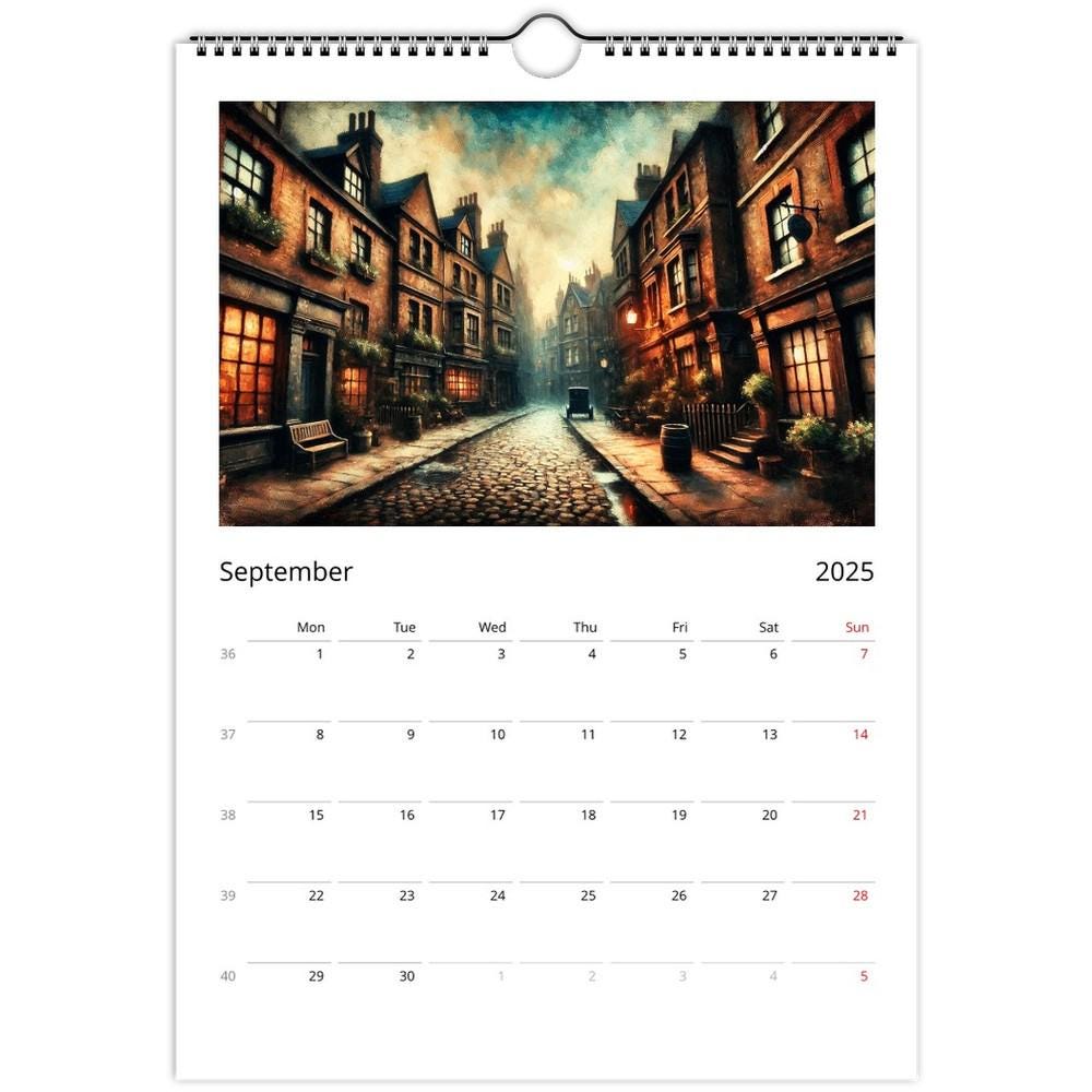 2025 Vintage London Calendar Experience London 90 Years Ago Unique ...