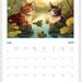 Vintage Retro Cat Wall Calendar: Custom Start Date - Etsy
