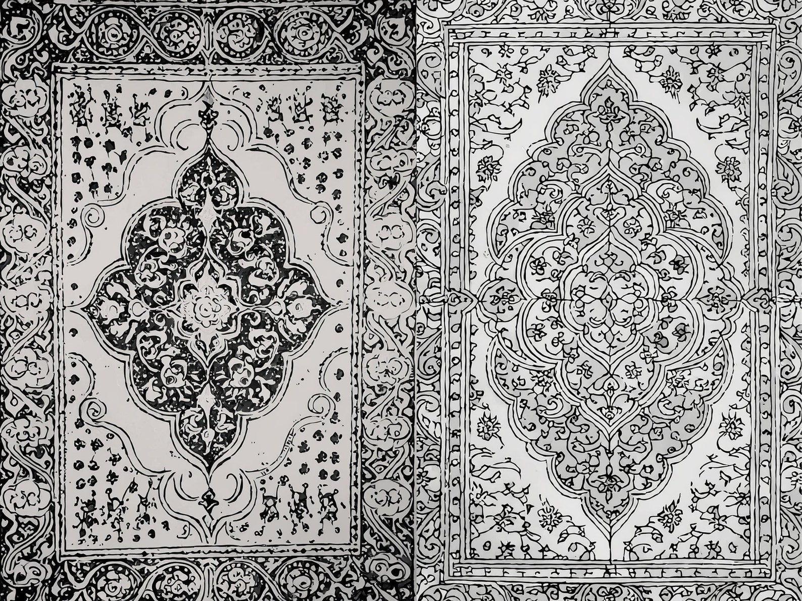 Persian Carpet Coloring Pages: 25+ Rug Designs (PDF & PNG) - Etsy