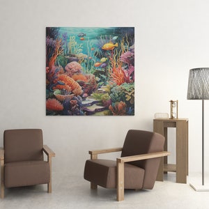 Ocean Adventure Poster: Hidden Objects, Coral Reef Kids Bedroom - Etsy