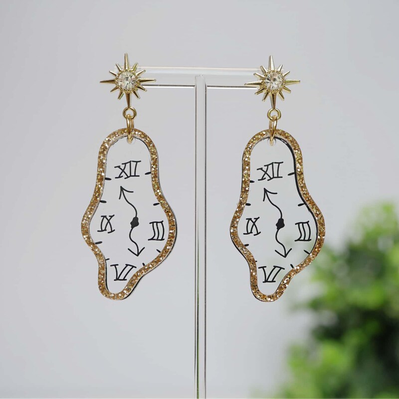 Clock Earrings - Etsy