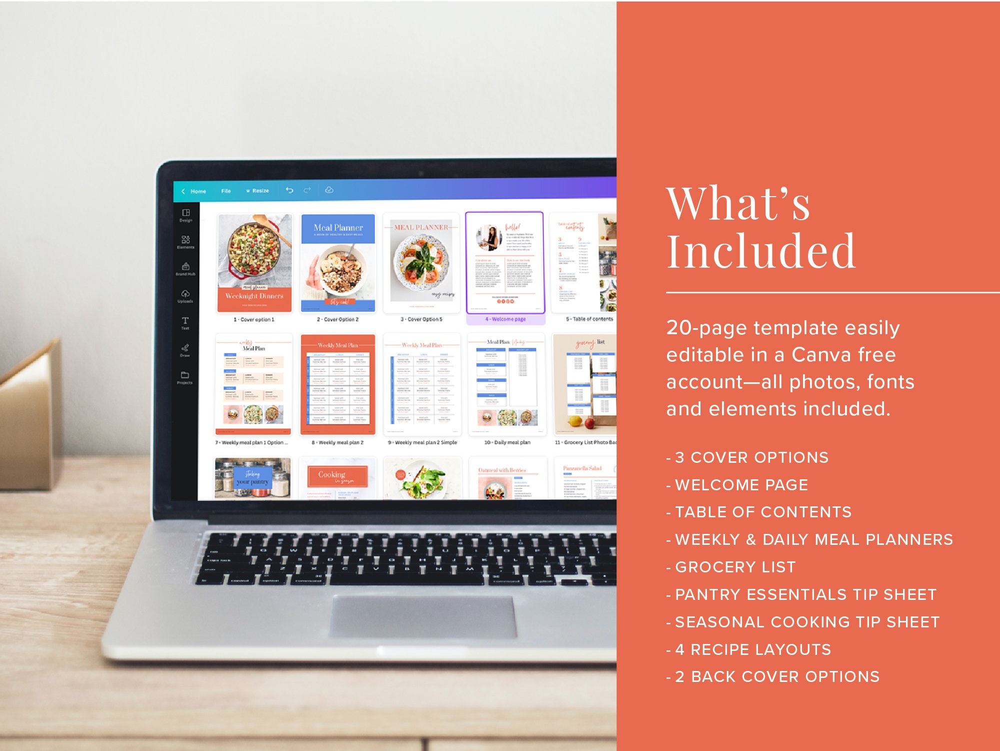 Canva Recipe Book Template | Canva Cookbook Template | Digital Cookbook ...