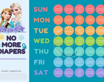 Frozen Potty Chart / Anna / Elsa/ Olaf/ Toddler / Potty Training - Etsy