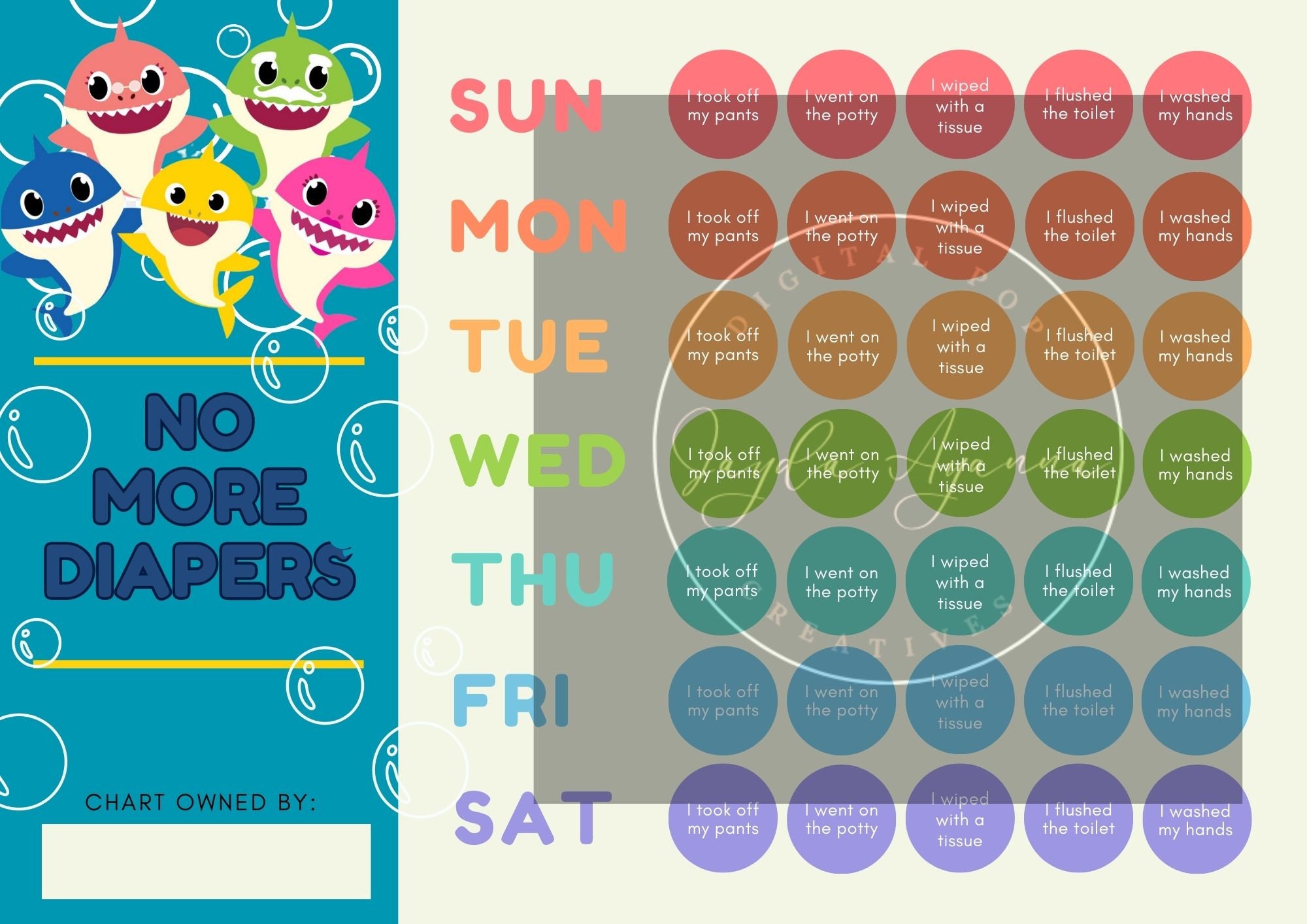 Baby Shark Potty Training Chart & Certificate - Etsy Baby Shark Potty Training Chart & Certificate - Etsy