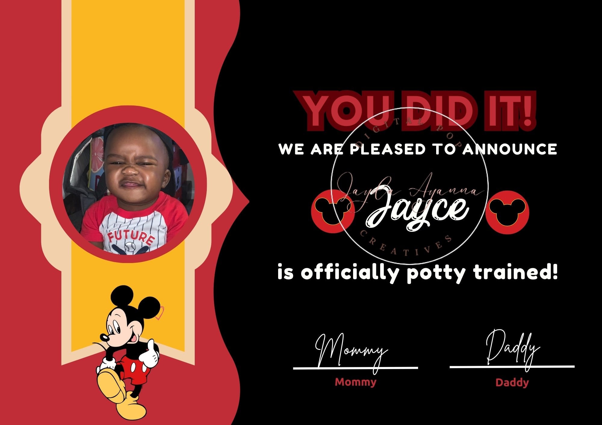 Mickey Mouse Potty Training Chart & Certificate - Etsy