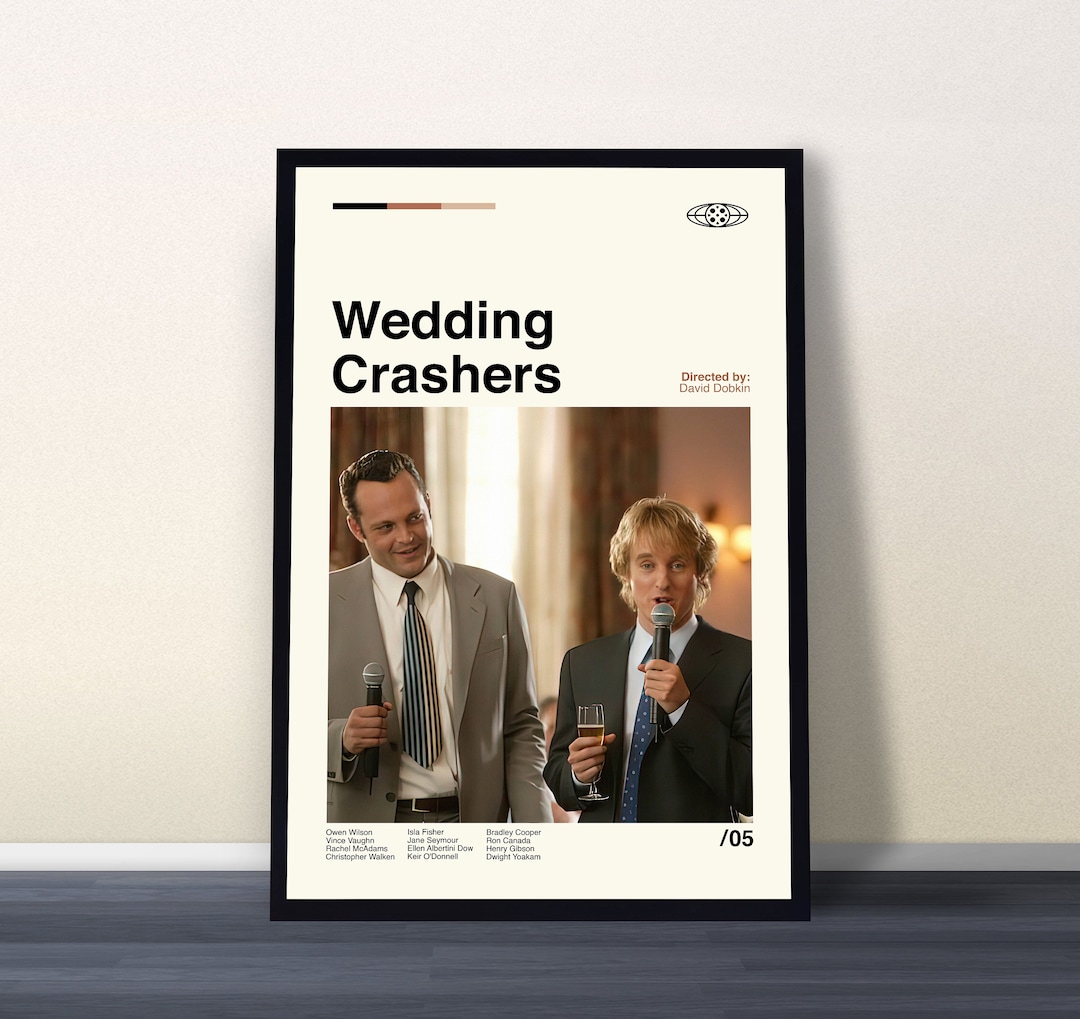 Wedding Crashers Poster, David Dobkin, Minimalist Art, Midcentury Art ...