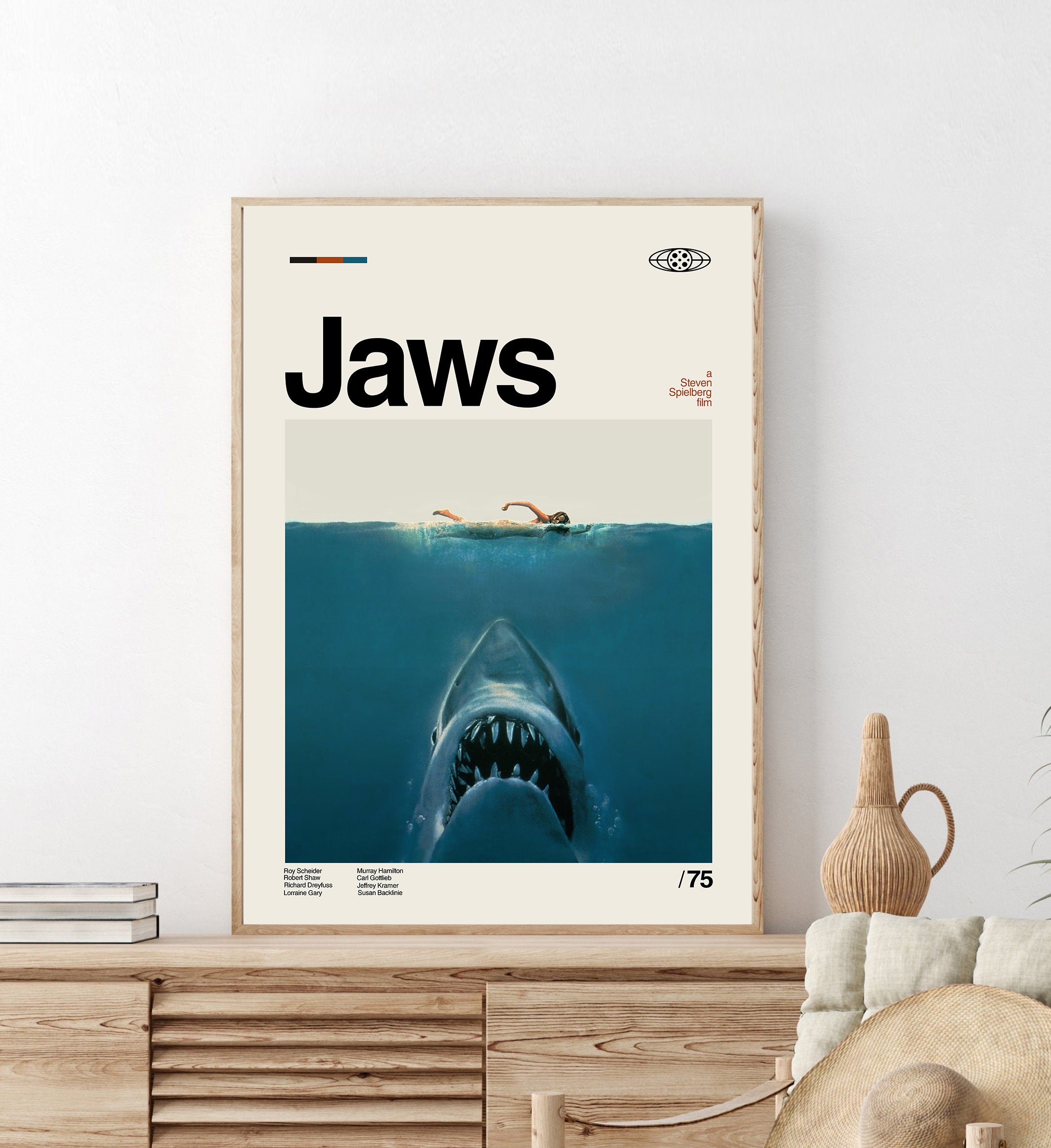 Jaws Movie Poster Jaws Poster Minimalist Movie Poster - Etsy