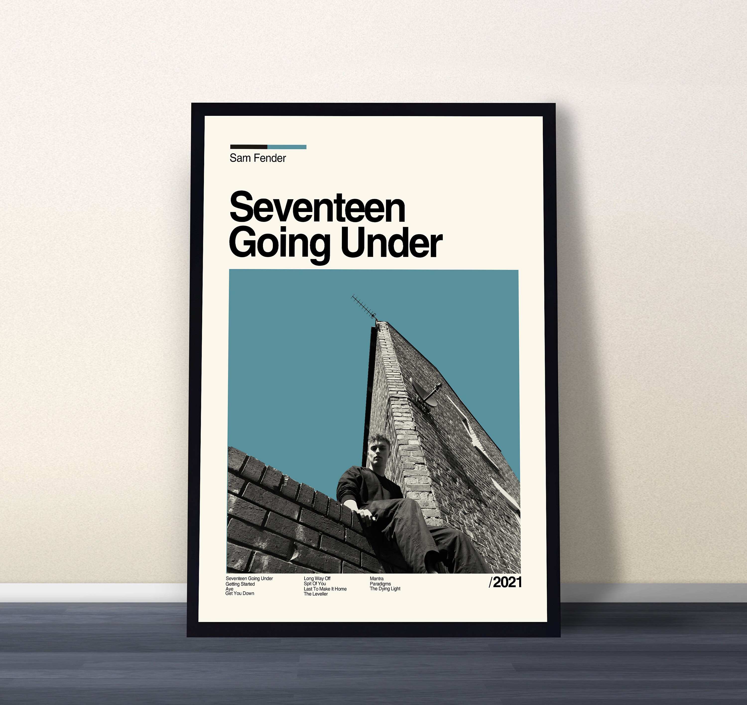Sam Fender, Seventeen Going Under, Minimalist Art, Midcentury Art ...